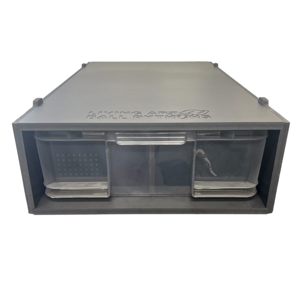 Black 33 Litre Ball Python Set Up Kit - Living Art Ball Pythons