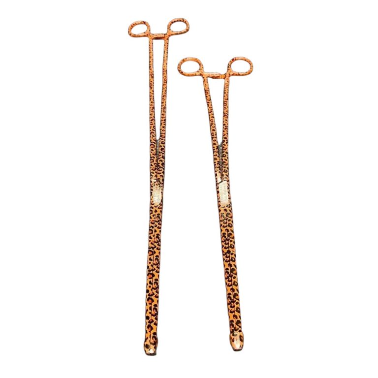 LABP Cheetah Print Reptile Feeding Tongs – 14" & 18.5" - Living Art ...