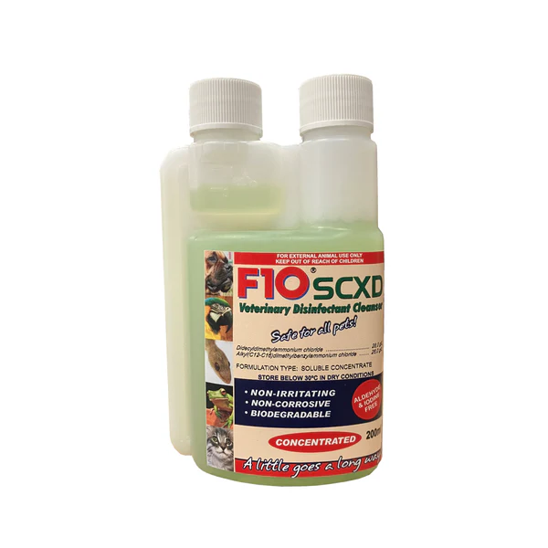 F10SCXD Veterinary Disinfectant/Cleaner 200ml Concentrate - Living Art ...